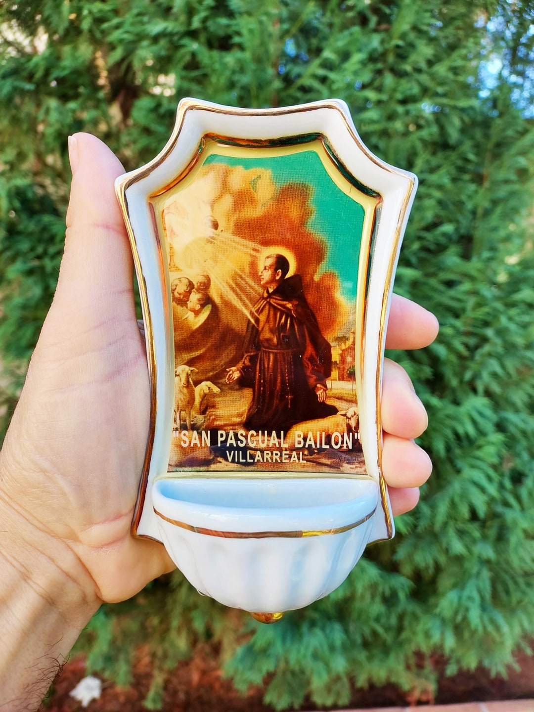 Holy Water Font. Spanish Ceramics. Catholic Religious Water - Etsy