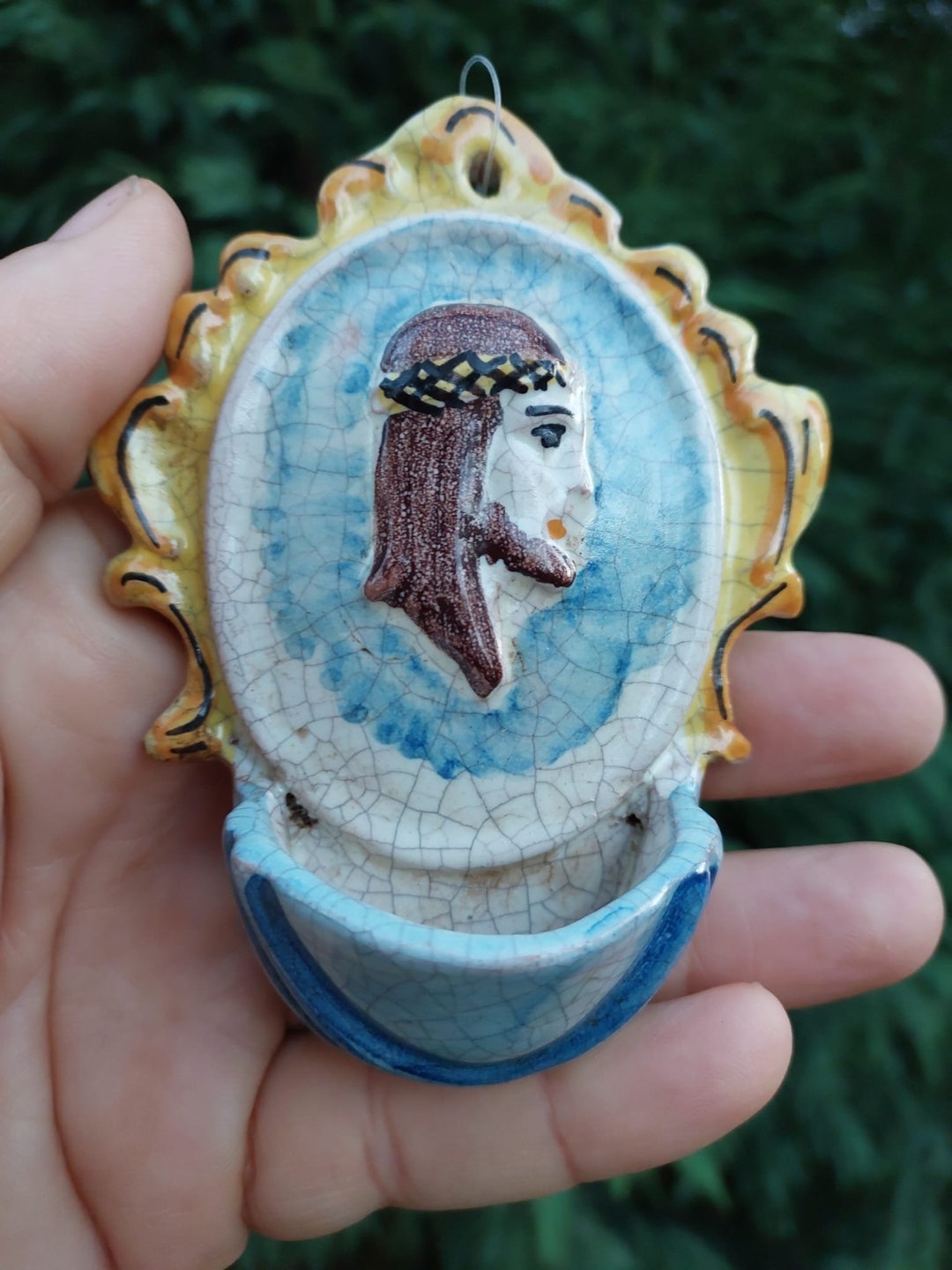 Ceramic Blessing Pot. Jesus Christ. Ancient Religious. Italian Ceramics ...