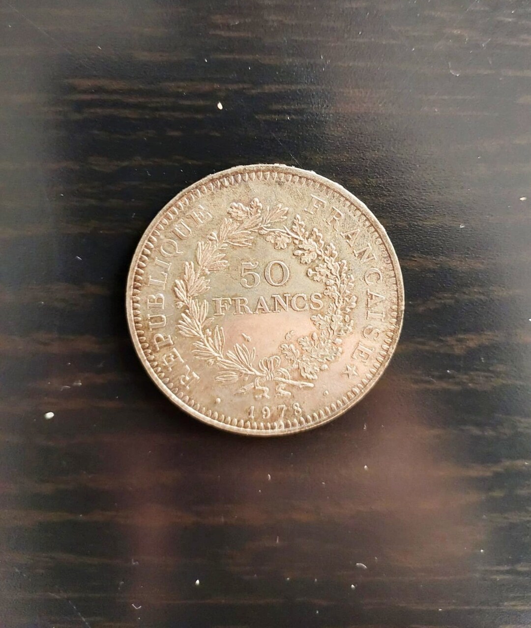 50 Francs Silver Coin. Ancient French Coin, Hercules Coin - Etsy