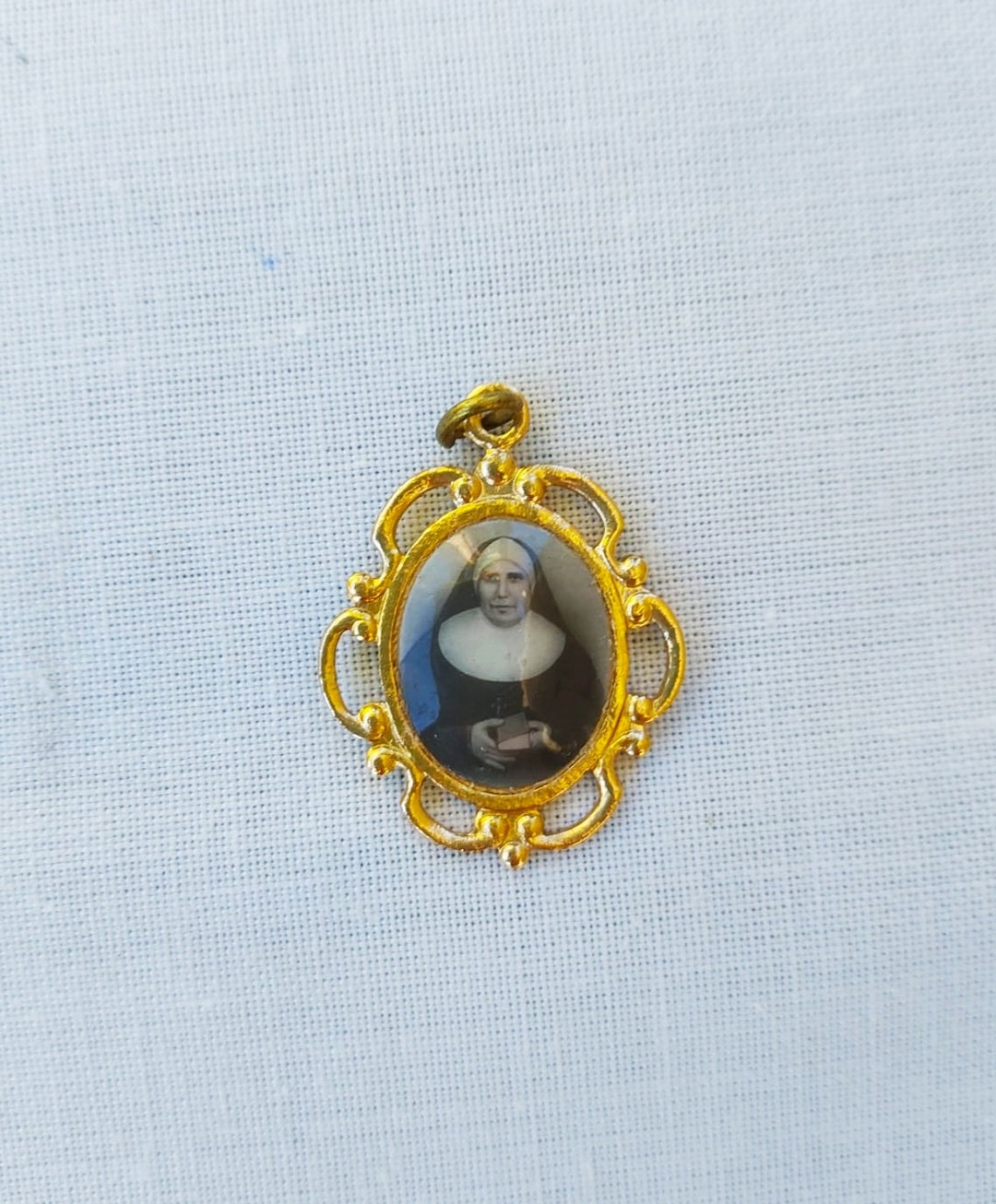 Catholic Religious Medal. Old Medal Santa Rosa María Molas. Catholic ...