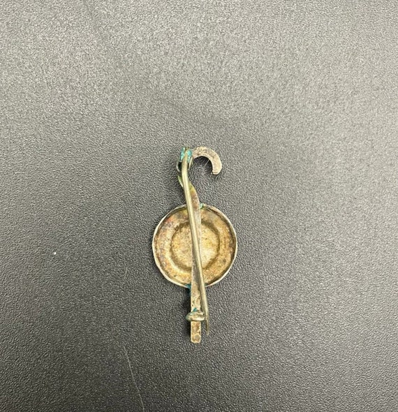 pin road to Santiago. cane pin and pilgrim hat. Santi… - Gem