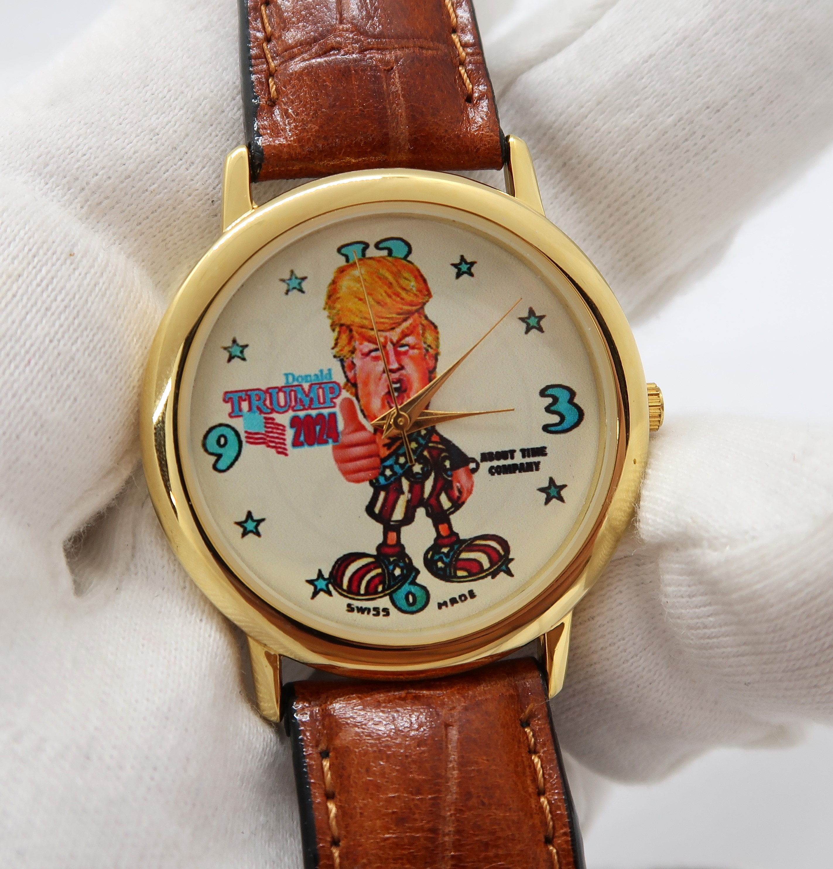 TRUMP 2024 Election "spiro Spoof" 33mm Men's CHARACTER WATCH M-66 - Etsy