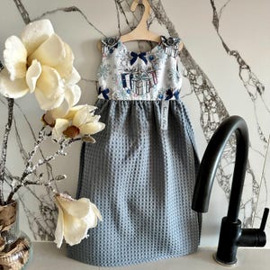 Waffle Cotton Double-sided Hanging Dish Towel - Christmas Oven Door Tea ...