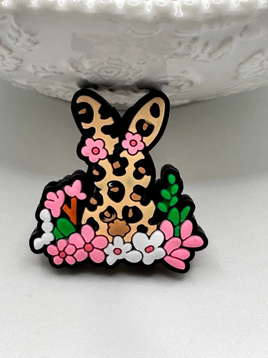Leopard Easter Bunny Focal Bead - Etsy