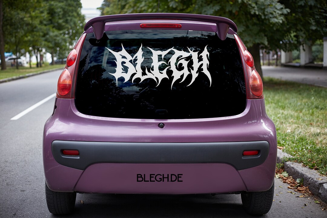 Car Sticker Blegh for Car Sticker Logo Sticker Metalhead Metal ...