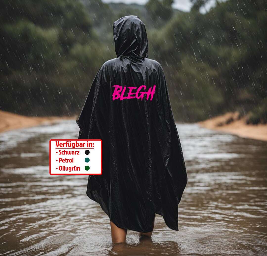 Rain Poncho Blegh, Rain Jacket, Raincoat, Death Metal, Black Metal ...