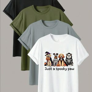Dog Halloween Just a Spooky Paw PNG - Etsy