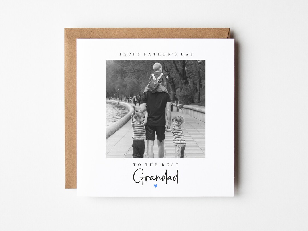 Personalised Grandad Father's Day Photo Card Happy Father's Day to My ...