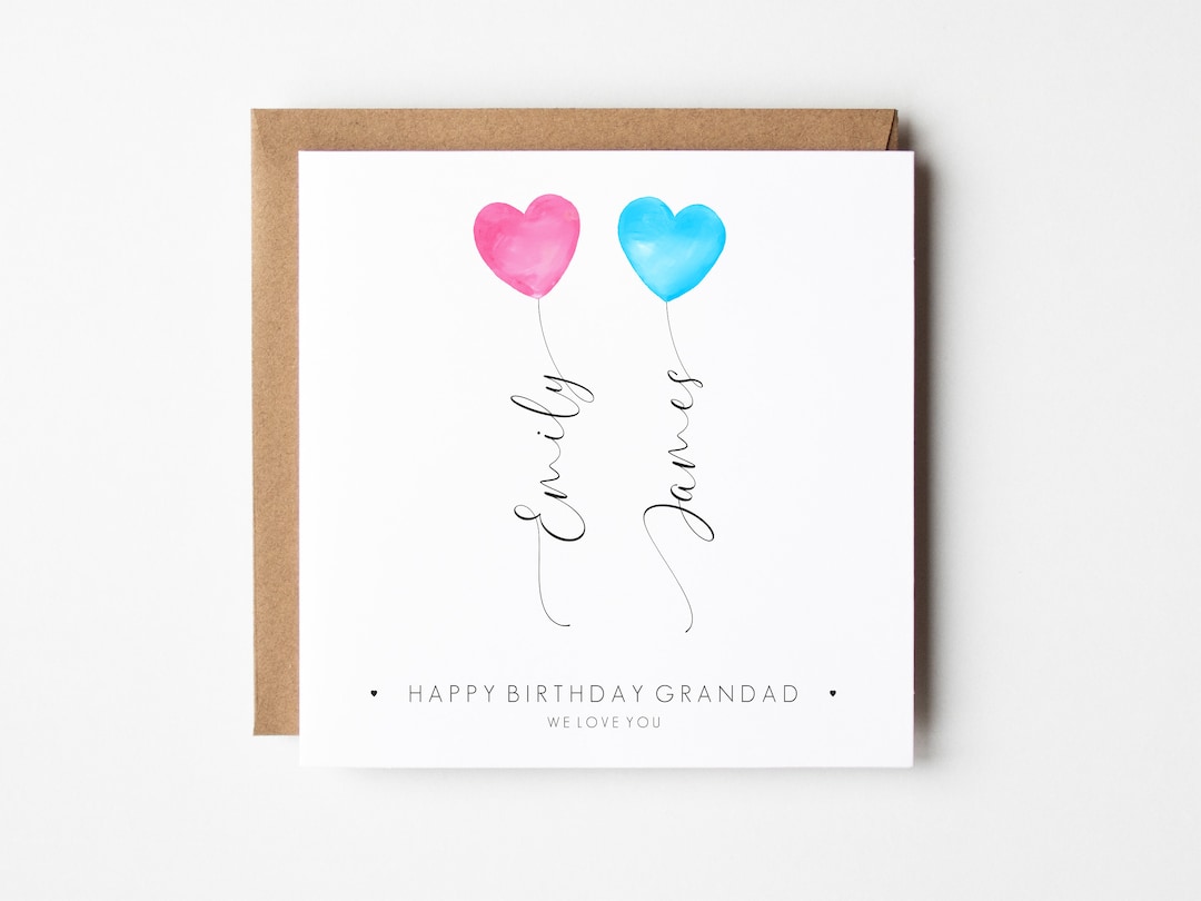 Personalised Happy Birthday Balloon to My Our Grandad Grampy Gramps ...