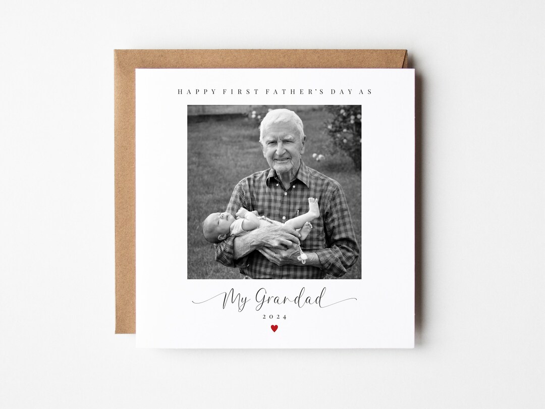 Personalised Happy First Father's Day as My Grandad Gramps Grampy Pop ...