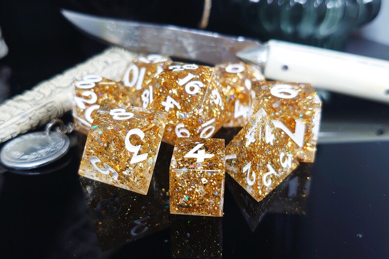 Meadows of Heaven Dnd Dice Set Angelic Collection 71 Piece Handmade ...