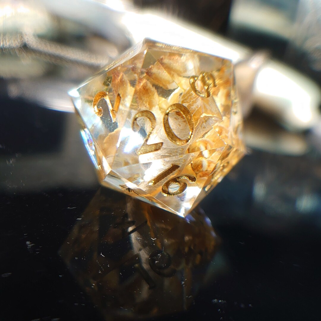 Floral font B Dnd Single D20 Gardens Collection Sharp Edge Polyhedral ...