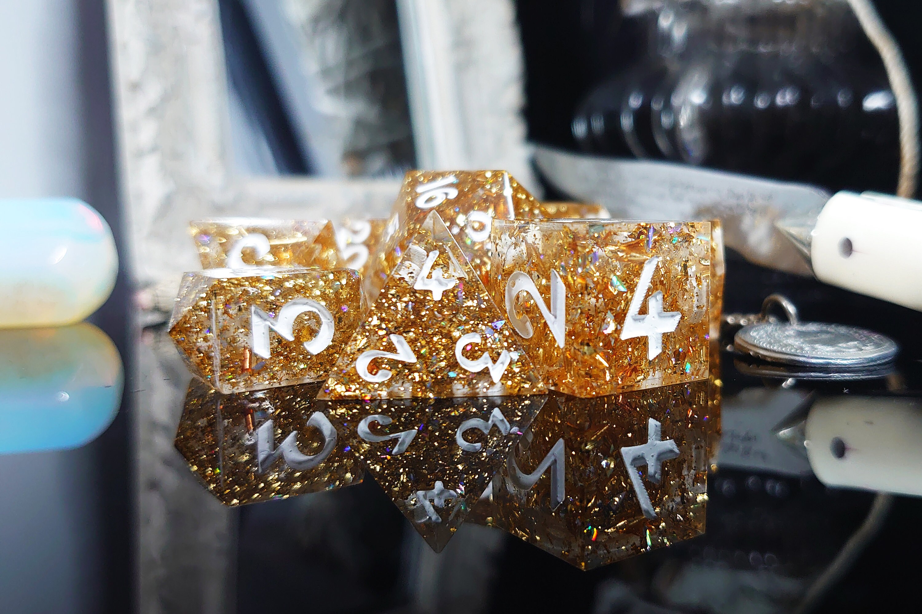 Meadows of Heaven Dnd Dice Set Angelic Collection 71 Piece Handmade ...