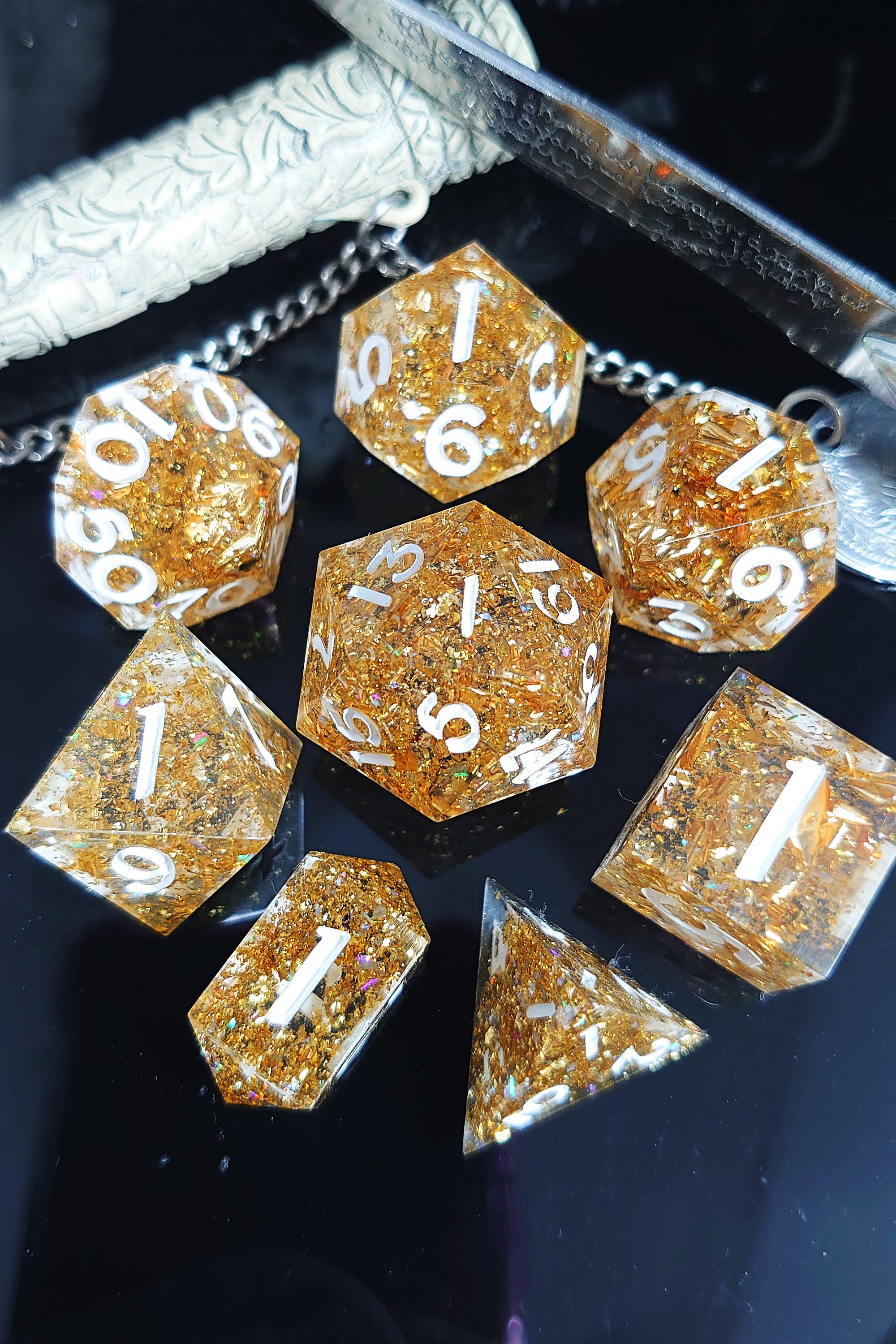Meadows of Heaven Dnd Dice Set Angelic Collection 71 Piece Handmade ...