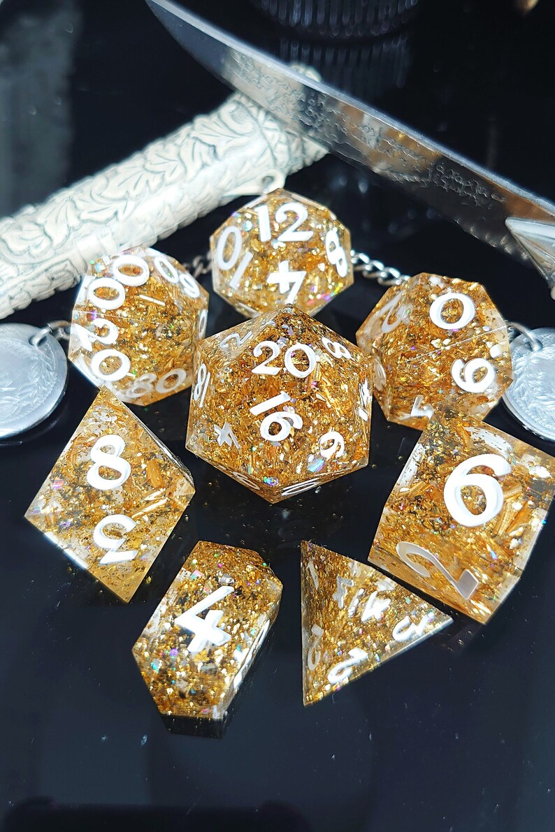 Meadows of Heaven Dnd Dice Set Angelic Collection 71 Piece Handmade ...