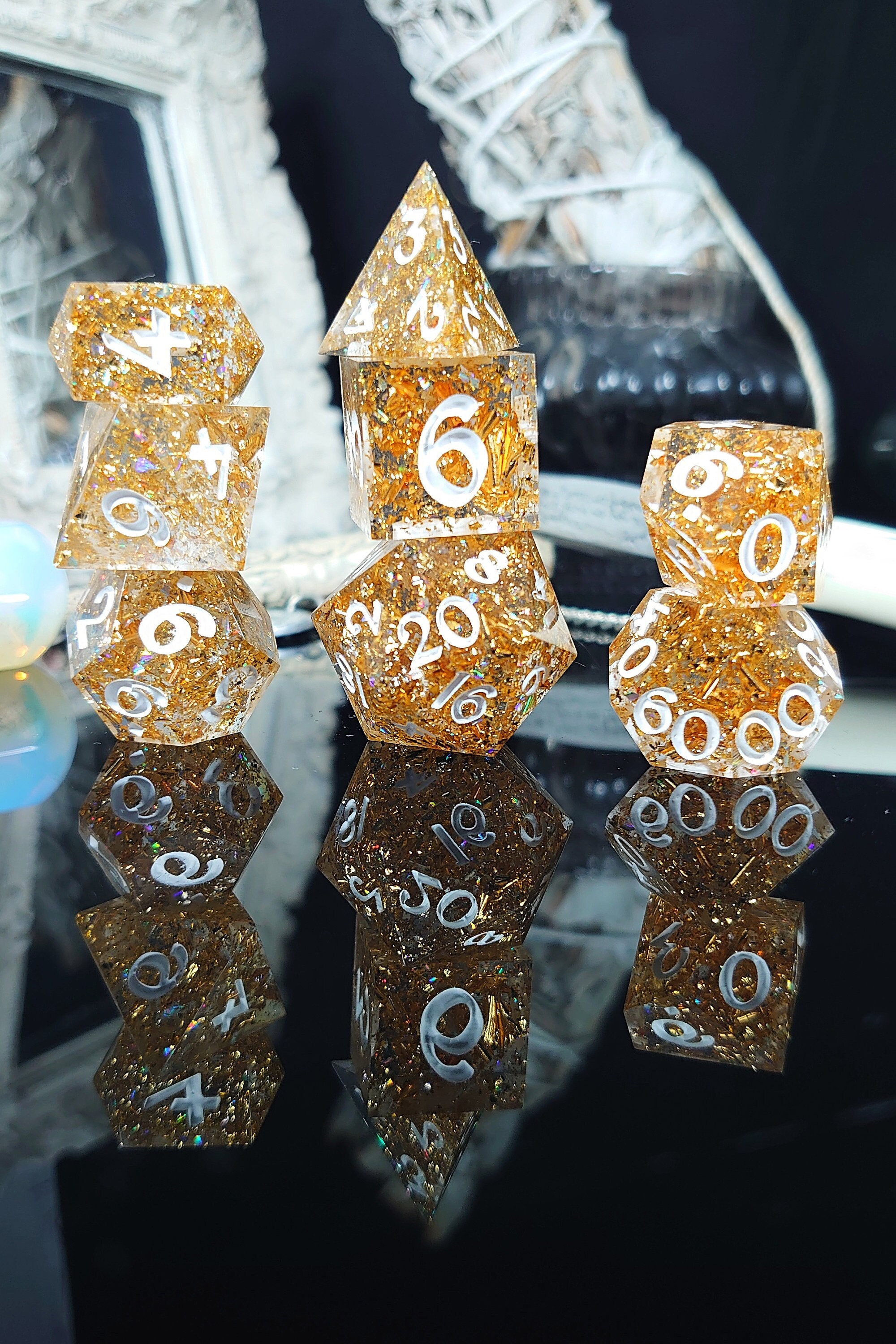 Meadows of Heaven Dnd Dice Set Angelic Collection 71 Piece Handmade ...