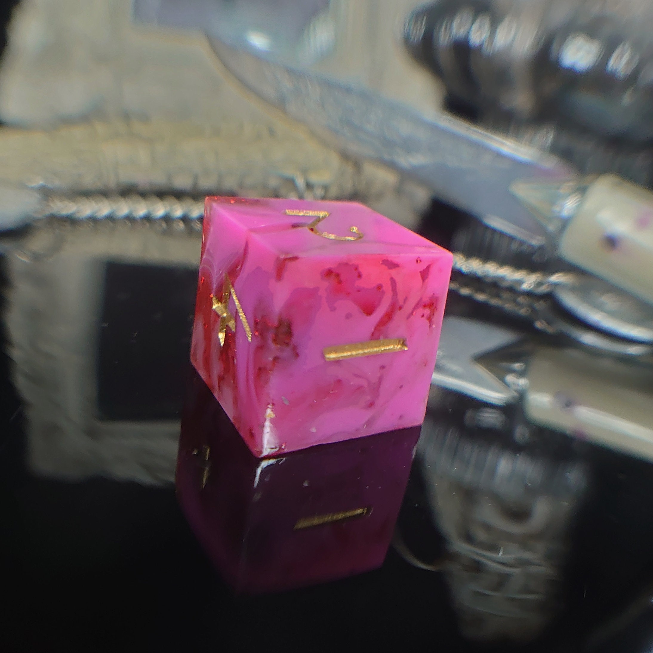 Strawberry Slushie - Dnd D20 + D6 Single Bundle - Sharp Edge Polyhedral ...