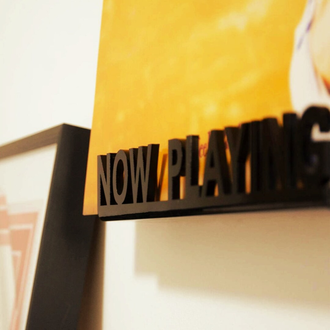 Now Playing, Wall Mounted Vinyl Record Display Shelf, Stand for Your ...