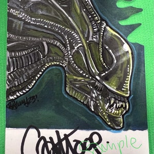 Unique, Alien Limited Edition Collectors Card.signed by Carl Toop the ...