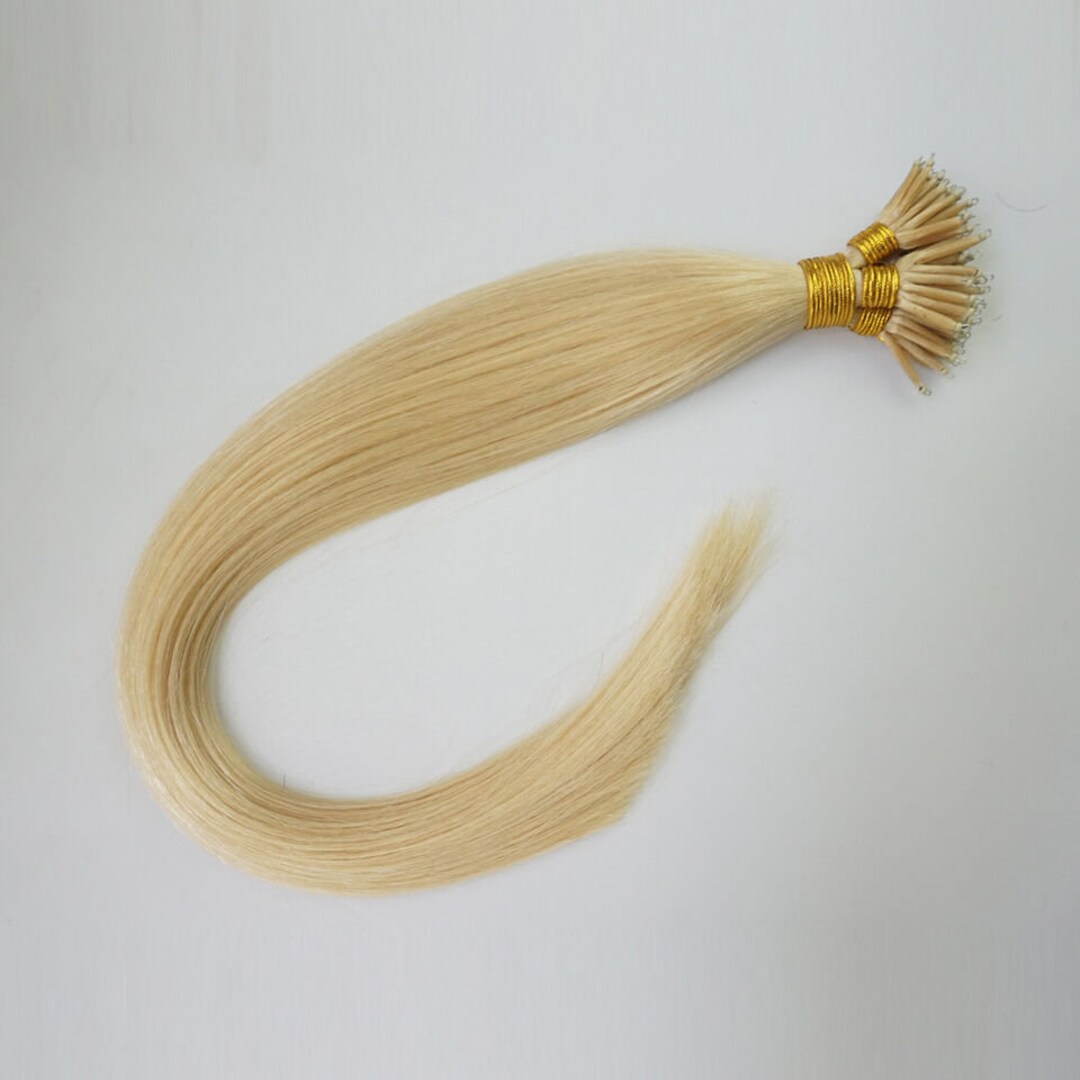 Light Blonde Nano Ring 100 Grams 1 Gram Strands 100% Remy - Etsy