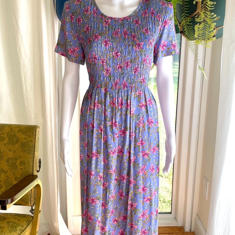 Floral Smocked Dress - Etsy