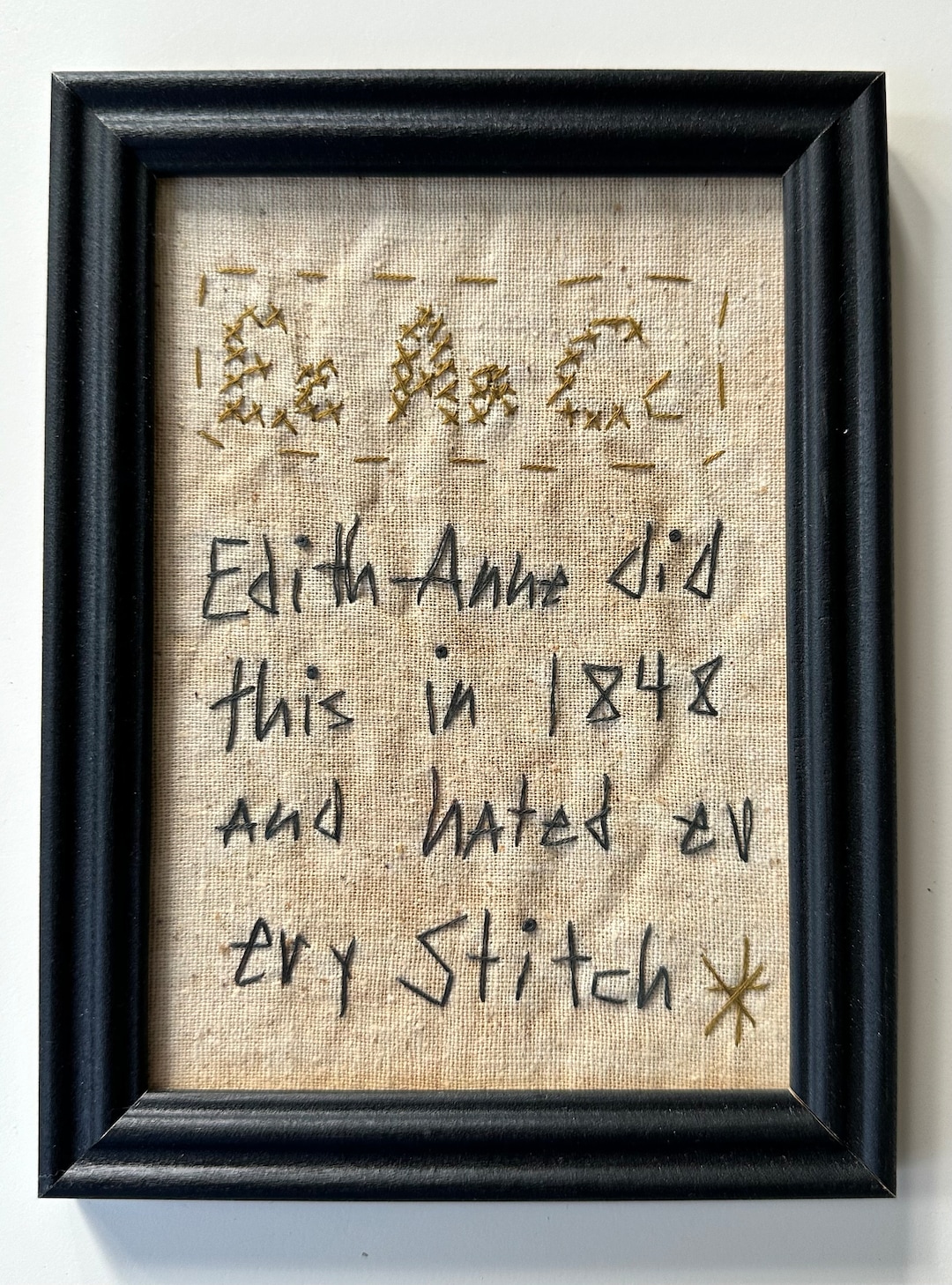 Antique Needlework Edith Anne 1848 - Etsy