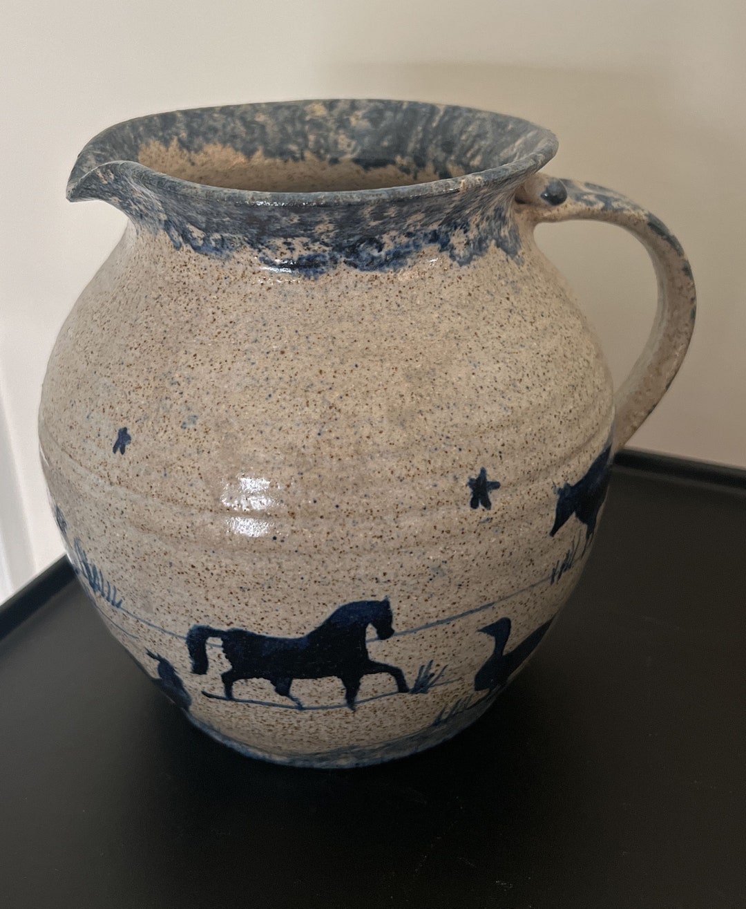 Beaumont Pottery Pitcher With Farm Animals - Etsy
