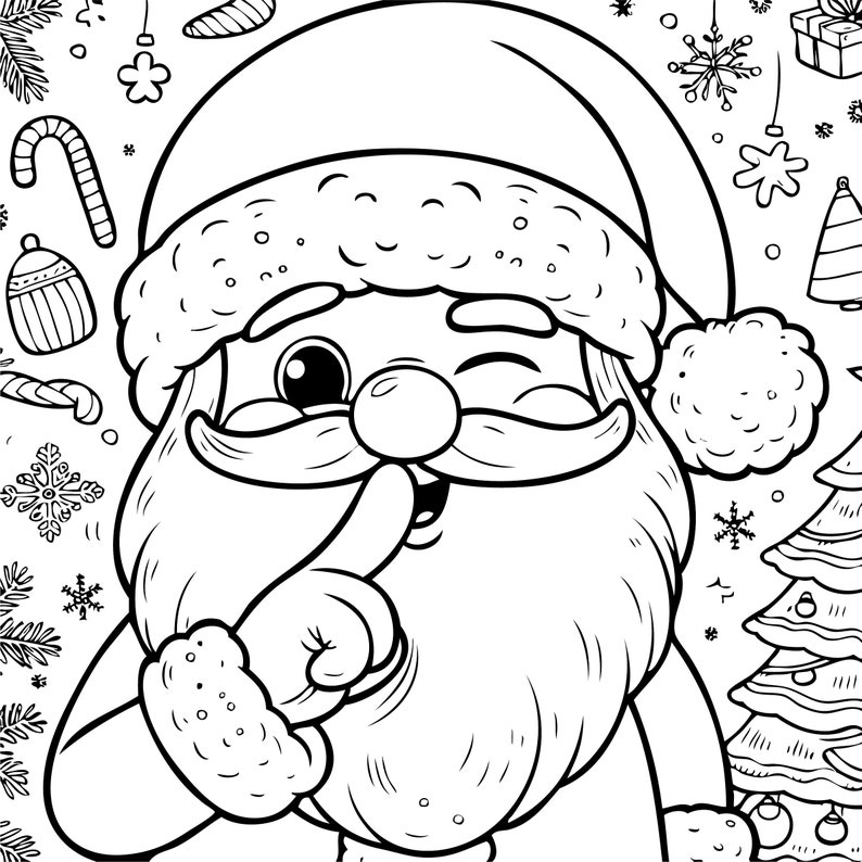 Charming Christmas Coloring: 10 Easy-to-color Festive Pages for Kids ...