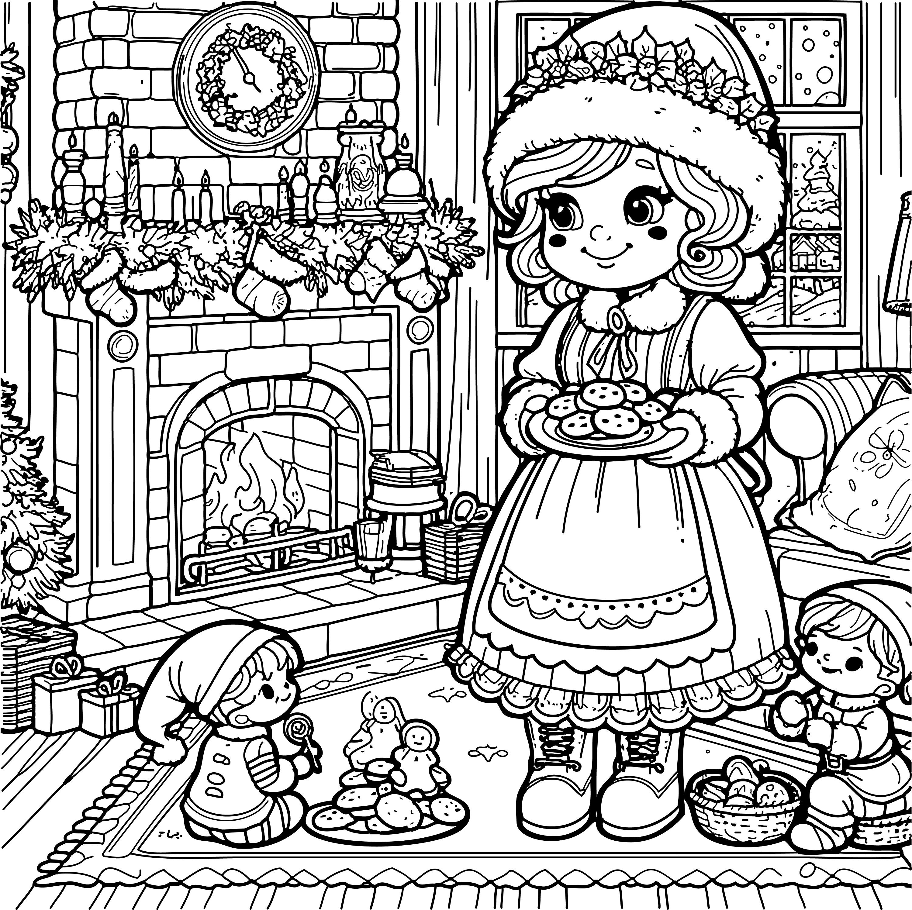 Charming Christmas Coloring: 10 Easy-to-color Festive Pages for Kids ...