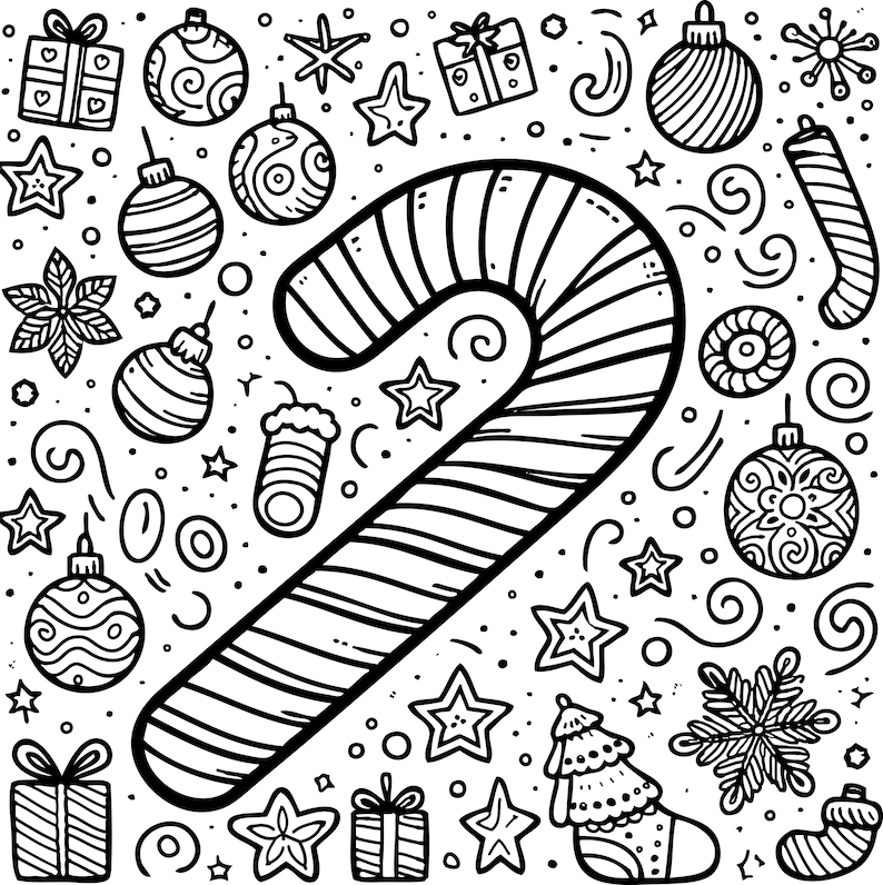 Charming Christmas Coloring: 10 Easy-to-color Festive Pages for Kids ...