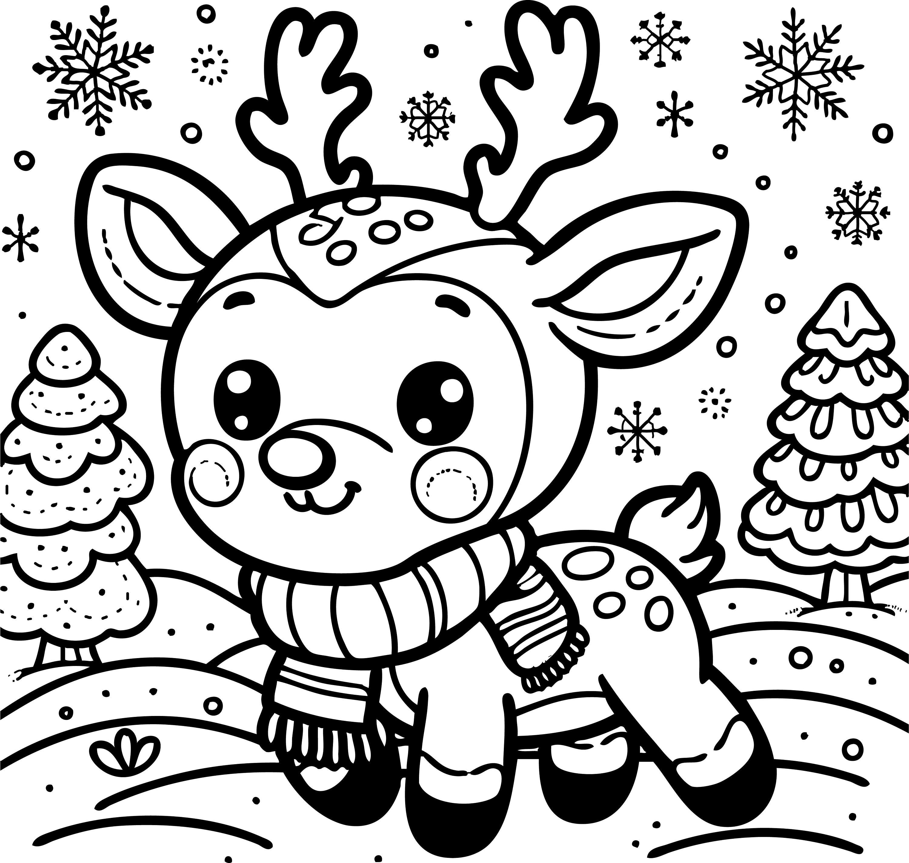 Charming Christmas Coloring: 10 Easy-to-color Festive Pages for Kids ...
