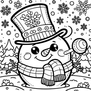 Charming Christmas Coloring: 10 Easy-to-color Festive Pages for Kids ...