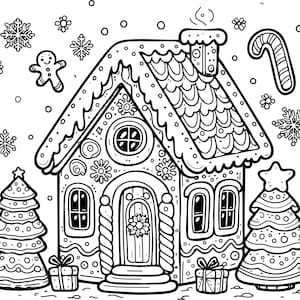 Charming Christmas Coloring: 10 Easy-to-color Festive Pages for Kids ...