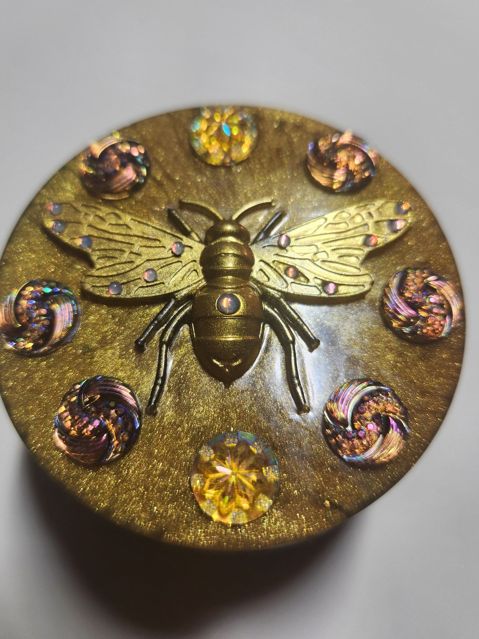 Gold & Crystal Bee Jewelry Box Elegant Trinket Holder - Etsy