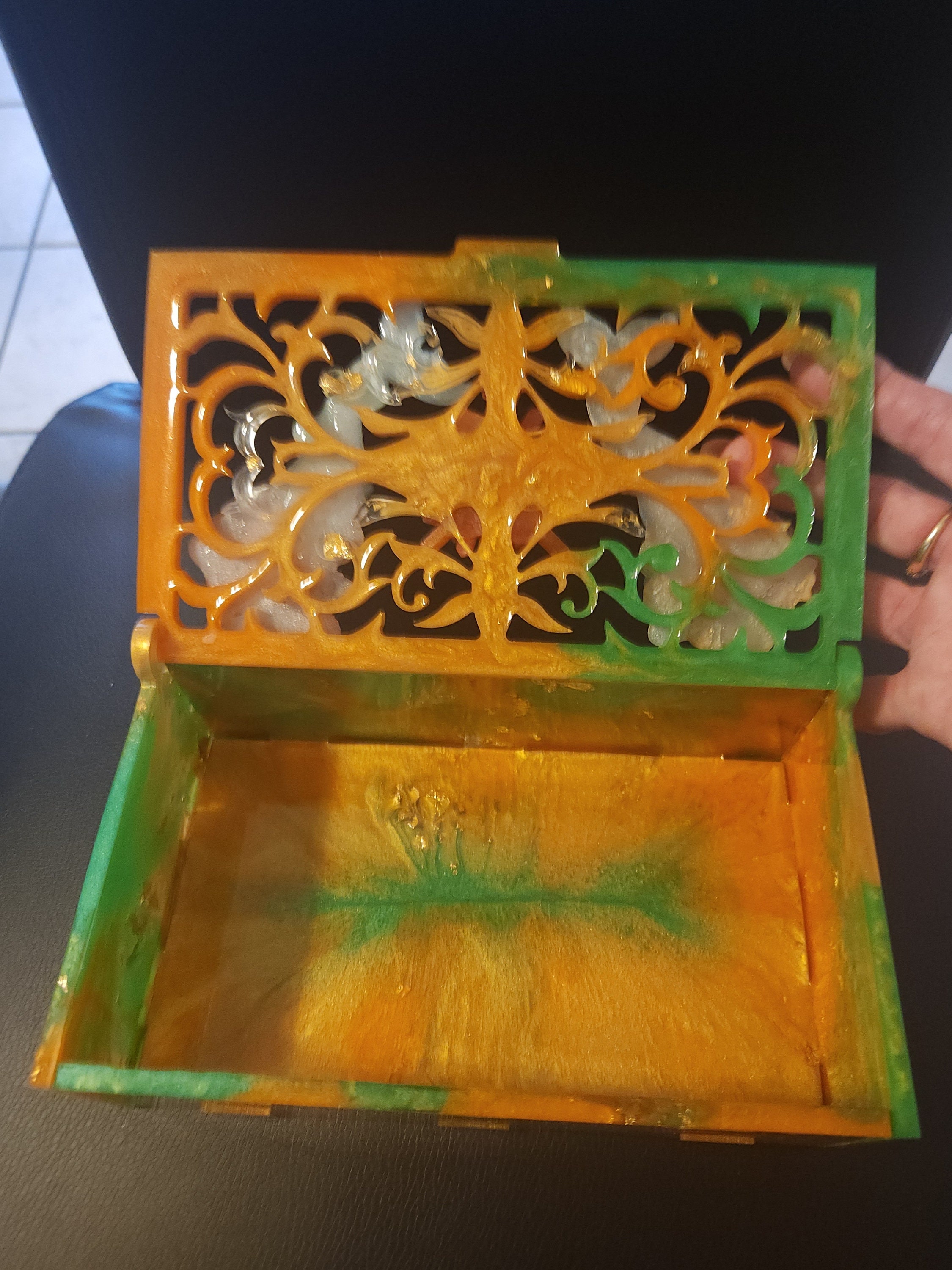 Mermaid Sisters Treasure Chest Box, Nautical Storage Box , Underwater ...