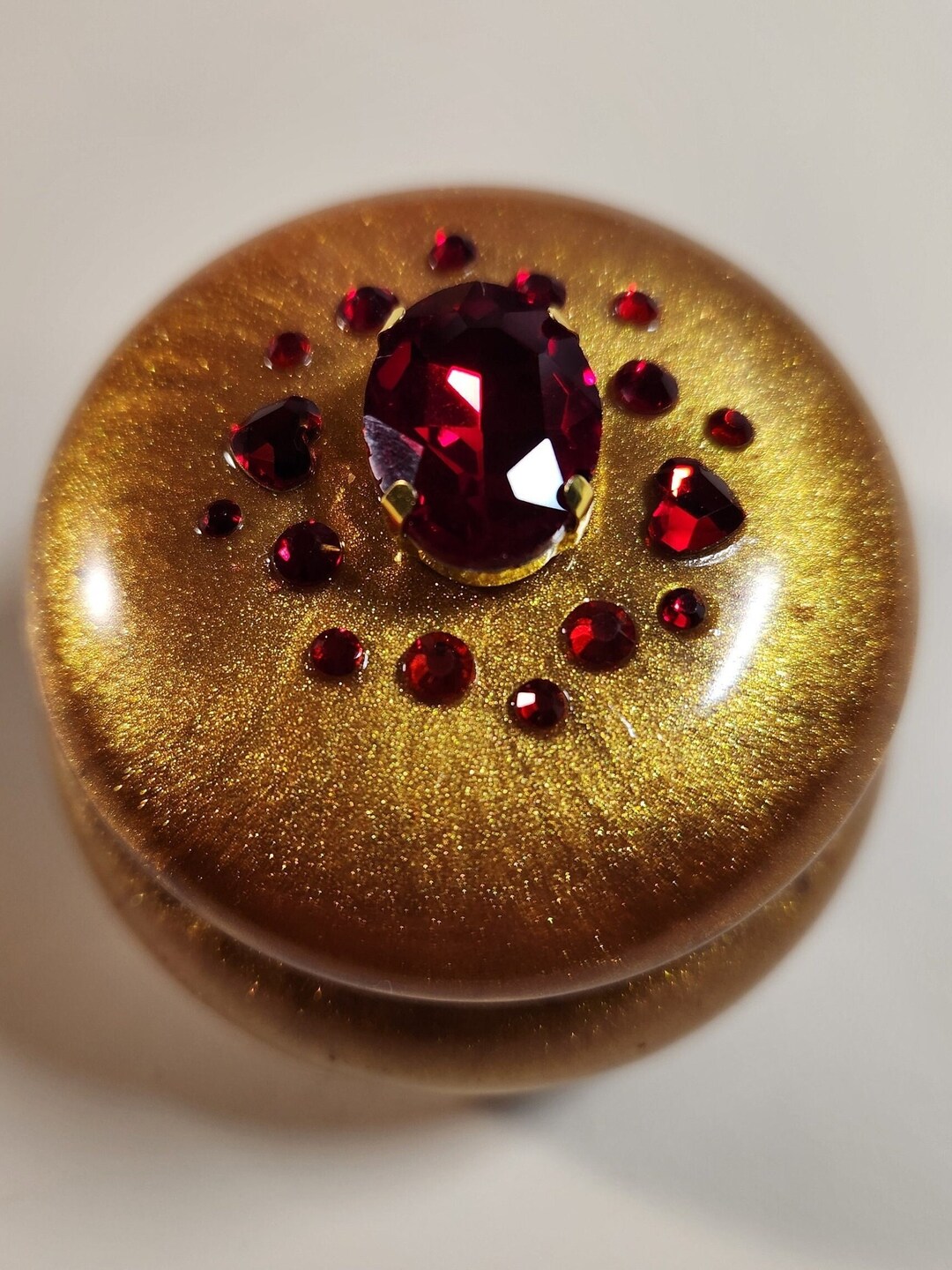 Gold Cauldron Ring Box Elegant Jewelry Storage - Etsy