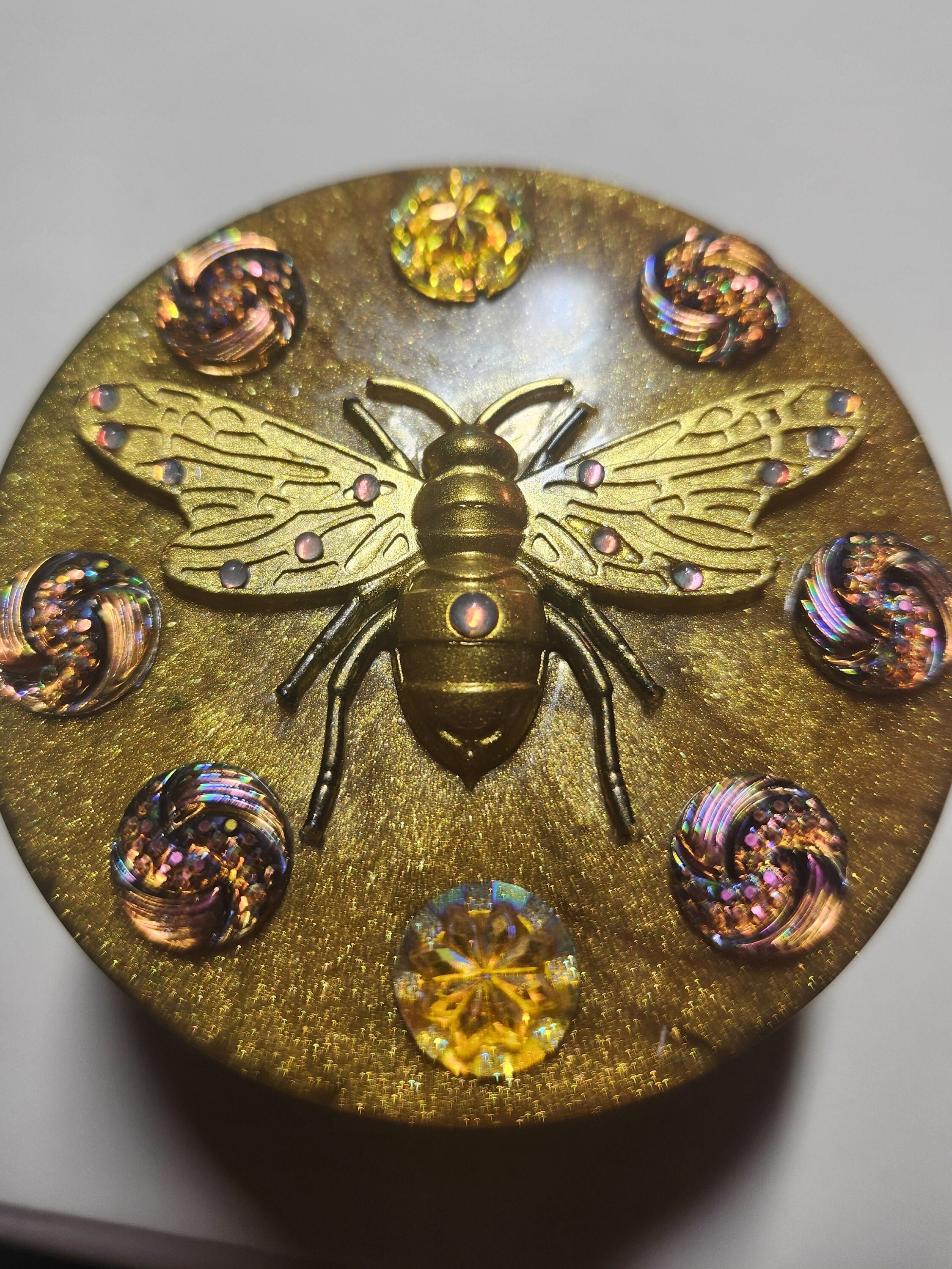 Gold & Crystal Bee Jewelry Box Elegant Trinket Holder - Etsy