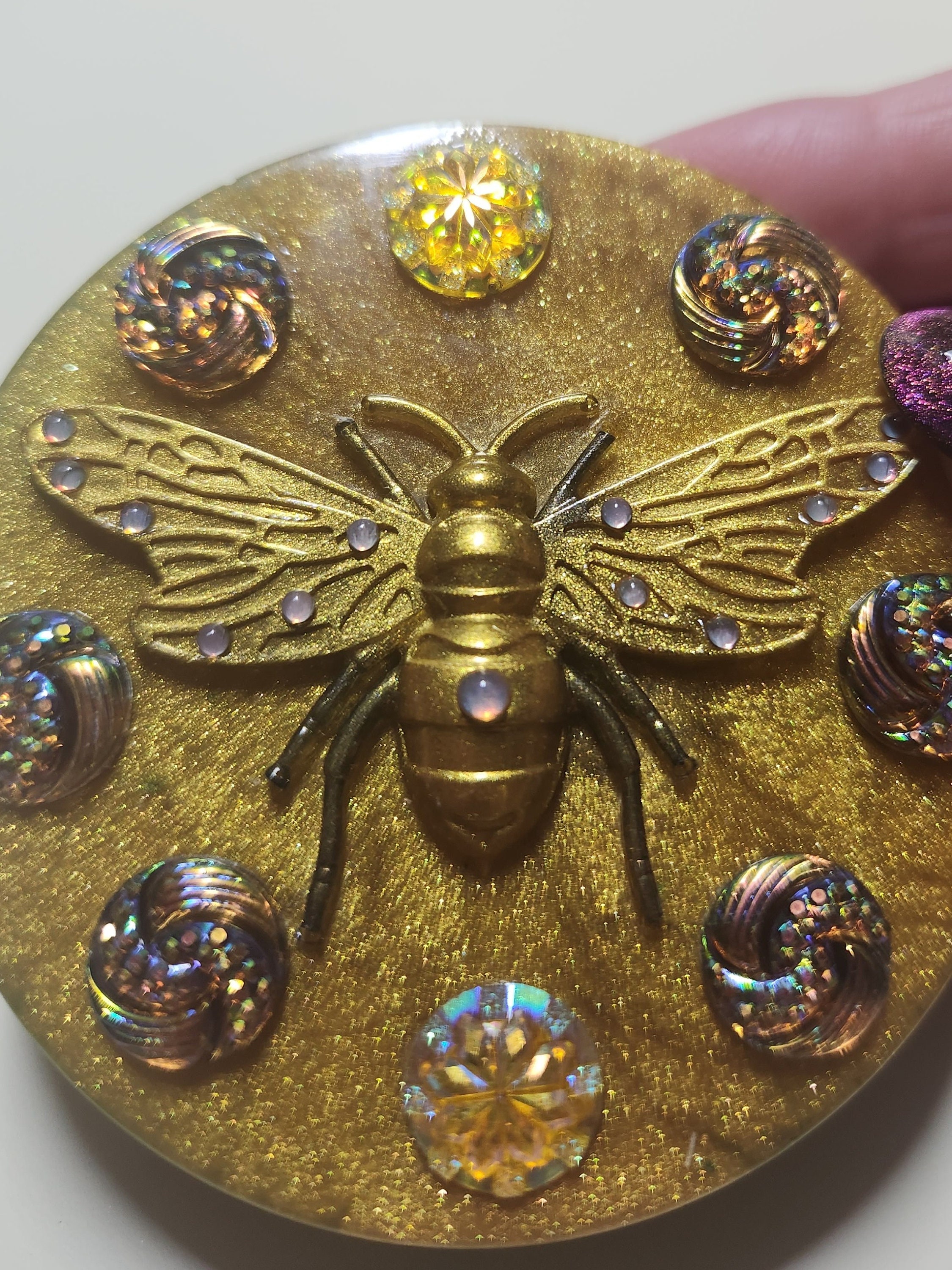 Gold & Crystal Bee Jewelry Box Elegant Trinket Holder - Etsy