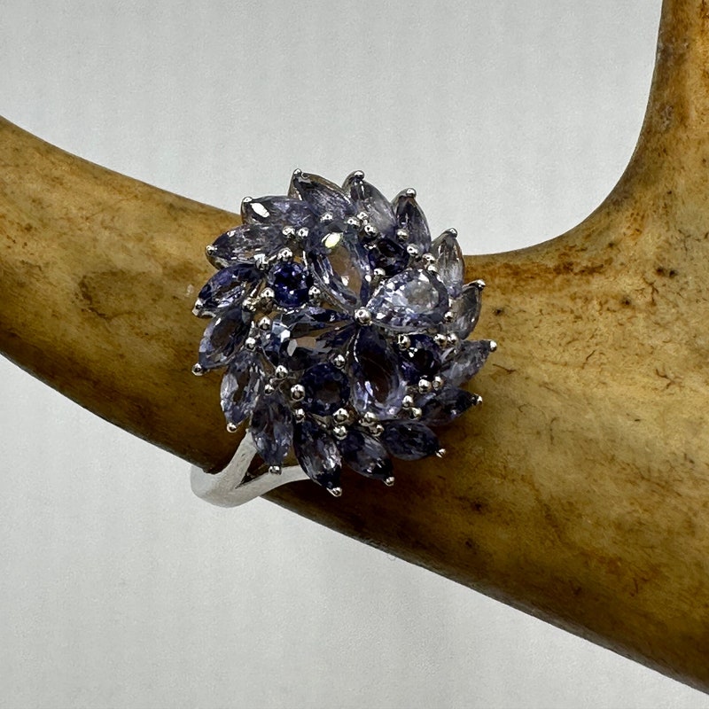 Tanzanite Gothic Mens Ring - Etsy