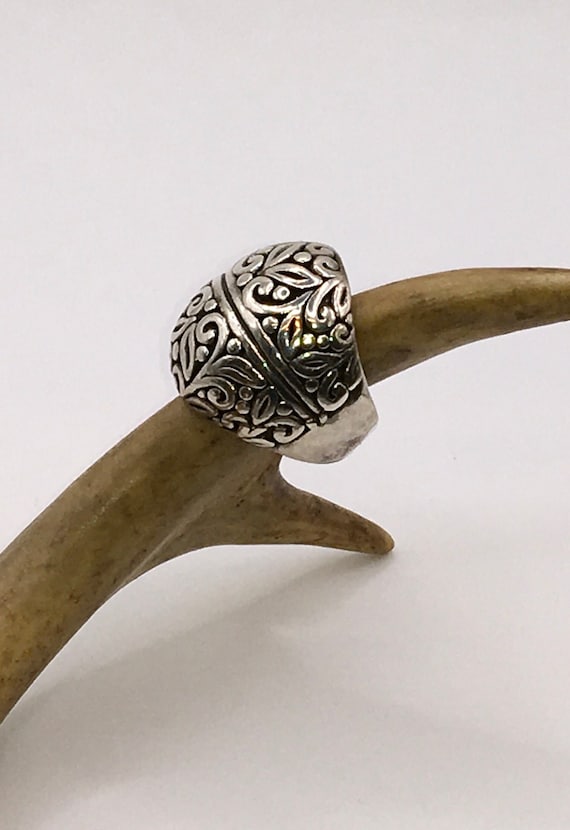 Sterling silver boho statement - Gem