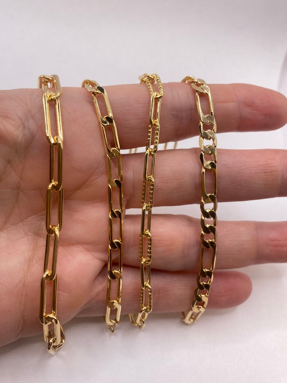 Vintage Look Gold Chain Stacking Layered Bracelets An… - Gem