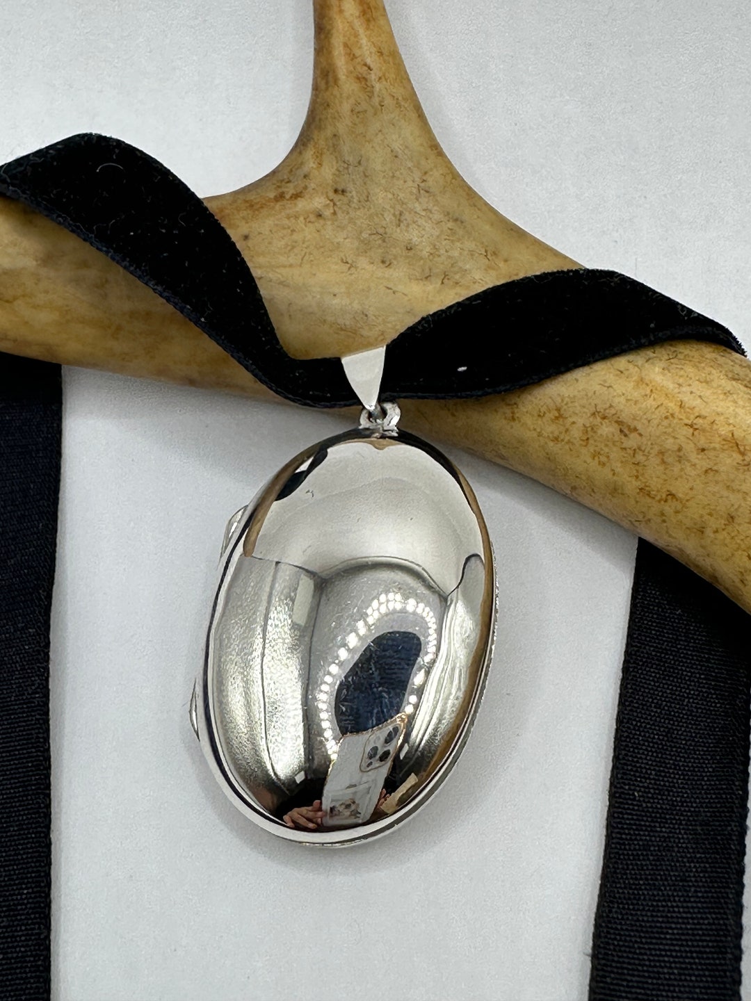 Vintage Silver Photo Locket 925 Sterling Silver Pendant Photo Memory ...