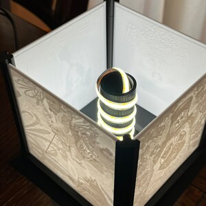 Personalized 5 Photo Rotating Lithophane Light Box - Etsy