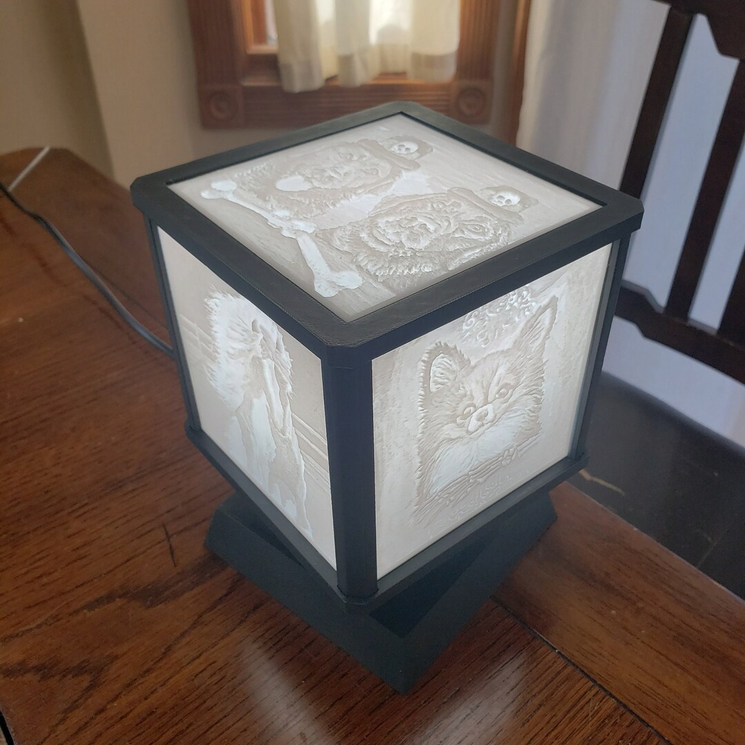 Personalized 5 Photo Lithophane Light Box - Etsy