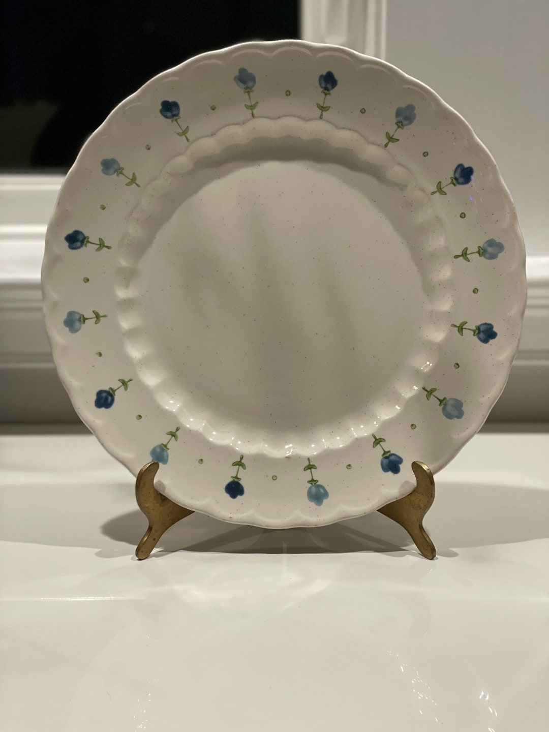 Vintage True Blue Vernon Ware by Metlox Hand Painted Poppy Trail Dinner ...