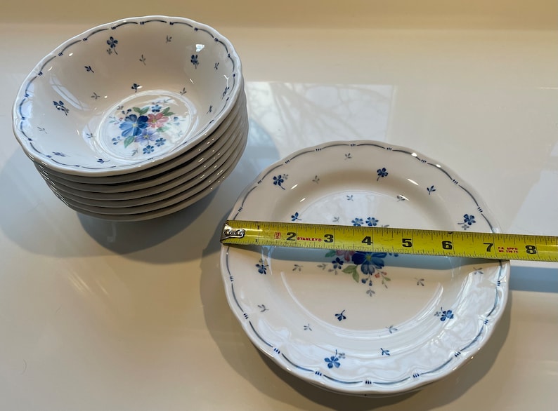 Provincial Designs by NIKKO Japan Dauphine Pattern Cereal Bowls, Salad ...
