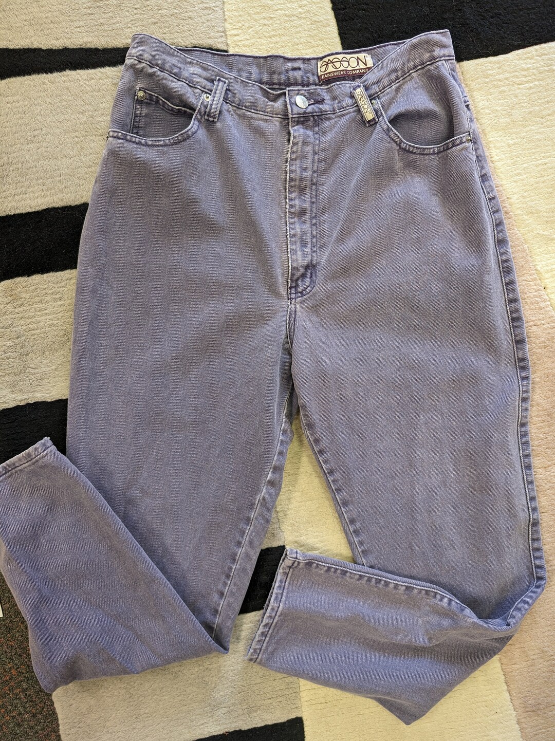 SASSON Jeans Worn in Denim Jeans Faded Purple Vintage 15/16 - Etsy
