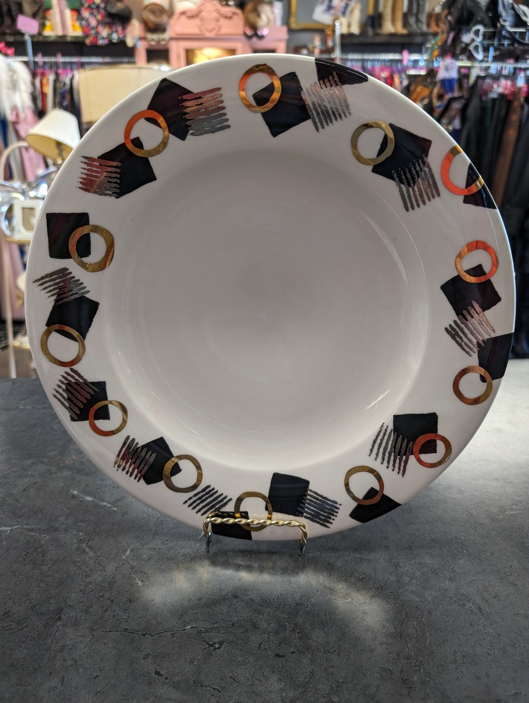 Vintage A. Mallory Large Dish Plate Catch All Made in Cali - Etsy