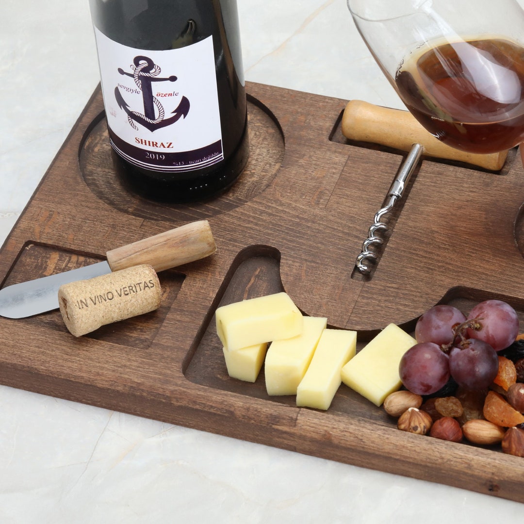 Wooden Wine Tray, Wooden Presentation Tray, Handcrafted Serving Platter ...