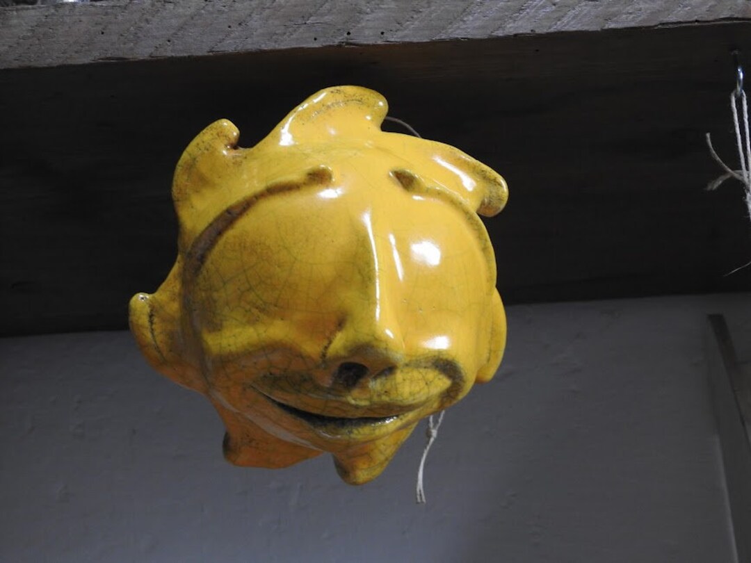 3D Raku Ceramic Sun - Etsy